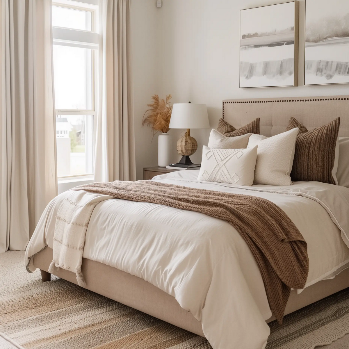 Cyrus Cotton Heavyweight Soft Top Curtains | Cozyology
