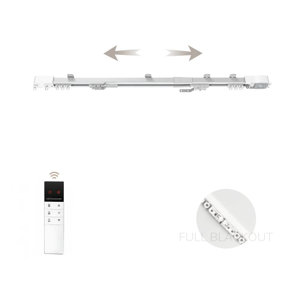 Tate | Length Adjustable | Motorized Curtain Track | Cozyology